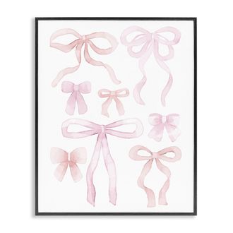 Stupell Industries Feminine Chic Schleifen, gerahmt, Giclée-Kunst, Design von Kim Allen, 35,6 x 28,9 cm, Schwarz