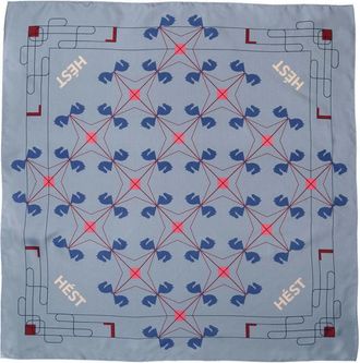 H&eacute;st H&eacute;st, Femme, Accessoires, Bleu, Taille: ONE Size Silky Scarves