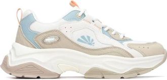 Refresh Sneakers Femme Beige - Chaussures Confortables et polyvalentes - Mode d&eacute;contract&eacute;e - Mod&egrave;le 17504704 (Taille37)
