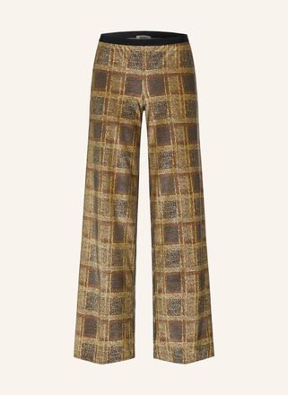 Siyu Siyu Marlenehose Mit Glitzergarn braun