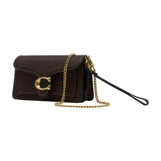 Coach Womens Tabby Chain Crossbody Bag Brown Cowhide