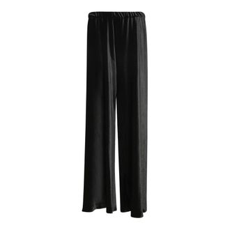 Blanca Vita Femme, Pantalons, Noir, Taille: 38 FR Pantalon Large Velours Noir