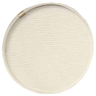 Generic Sitzkissen f&uuml;r Esszimmerst&uuml;hle, 1/2/4er-Pack, runde Stuhlkissen mit B&auml;ndern, runde Hockerkissen, Sitzkissen f&uuml;r Barhocker, Stuhlpolster (Wei&szlig;, 35 x 3 