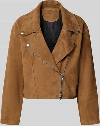 Stand Studio Lederjacke mit Reverskragen Modell Kaia