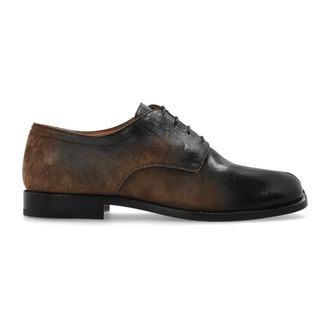 Maison Margiela Chaussures Tabi &agrave; d&eacute;coupes et lacets - Homme - Chaussures - Brun - Taille: 41 EU