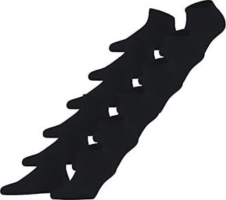 Falke Happy Multipack W Sn coton unies lot de 6 paires, Chaussettes basses Femme, Bleu Dark Navy 6375, 39-42