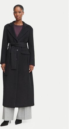 Marella Wollmantel Ovatta 2623016132 Schwarz Regular Fit