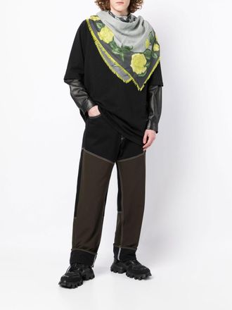 Givenchy Schal mit Blumen-Print - Gr&uuml;n