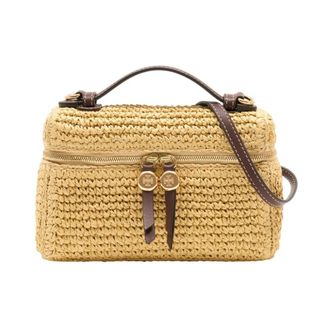 Tory Burch Femme, Sacs, Beige, Taille: ONE Size Sac cabas fin en paille avec poign&eacute;e sup&eacute;rieure