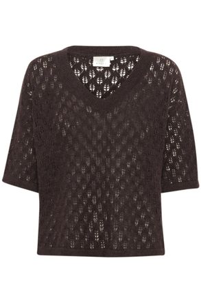 Kaffe Strickpullover KAlourine M, Fudge Melange M