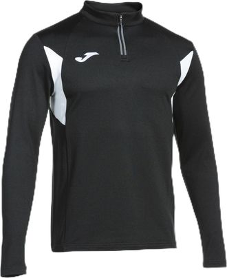 Joma Herren-Sweatshirt - Winner III - halber Reißverschluss, Schwarz/Weiß, XL