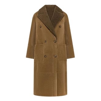 Seventy Venezia Zweireihiger langer Mantel - - Coats - Damen - Braun - M