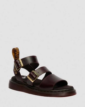 Dr. Martens Gryphon Atlas Leder Gladiatorsandalen in Braun, Gr&ouml;&szlig;e: 36