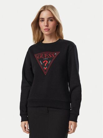 Guess Sweatshirt W6BQ16 K6064 Schwarz Regular Fit