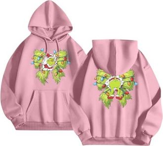 Generic Le Grinch Sweat A Capuche Femme Adulte Polaire Pull Noel Pulls Chaud Vetement Christmas Sweatshirts Moche Deguisement De 2025 Oversize Femmes Pilou Co