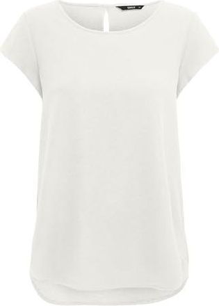 Only Onlnova Life S/S Top Solid PTM, Hauts Femme, Cloud Dancer