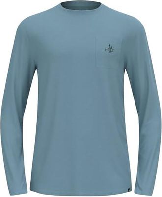 Odlo T-Shirt de randonn&eacute;e &agrave; Manches Longues en Laine m&eacute;rinos 200 - pour Homme - Respirant