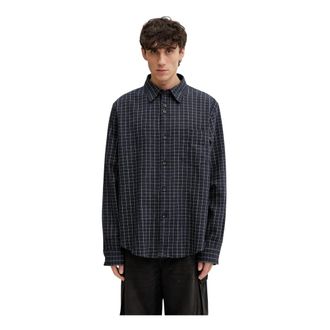 Wales Bonner Leinenhemd - - Shirts - Herren - Blau - M
