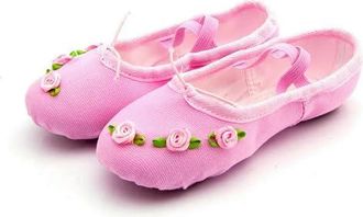 Generic GLDFW Chaussures de ballet tendance pour femme Chaussures de danse pour enfant fille adulte, rose foncé, 40 2/3 EU