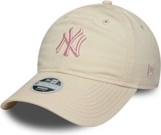 New Era 9Twenty Femme Cap - Washed New York Yankees Beige
