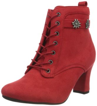 Hirschkogel Damen Stiefelette, rot, 39 EU
