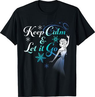 Disney Frozen Elsa Keep Calm & Let It Go Graphic T-Shirt T-Shirt