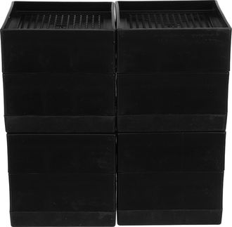 BESPORTBLE NUOBESTY 4 St&uuml;ck M&ouml;belerh&ouml;hungen aus Verst&auml;rktem Kunststoff mit Rutschfester Gummibasis 75cm Hohe M&ouml;belbeine f&uuml;r Schreibtische Betten und Sofas Stapel