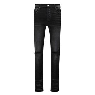 Amiri Slash Aged Black Jeans