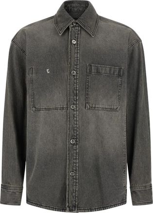 Wooyoungmi Back Logo Denim Shirt - - Shirts - Herren - Grau - S