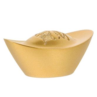 Valiclud Massive Messing Yuanbao Figurine Miniatur Ingotskulptur Als Chinesische Dekoration F&uuml;r Geldsymbolik Neujahrsgeschenk Elegantes Desktop-dekor F&uuml;r Wohnz