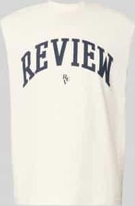 Review Tanktop mit Logo-Print