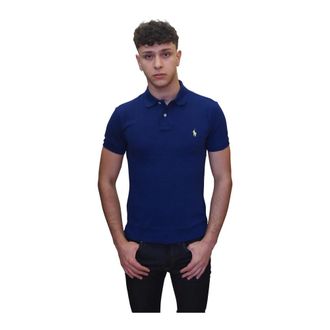 Ralph Lauren Poloshirt mit kurzen &Auml;rmeln Blau Royal - M - - Tops - Herren - Blau - XL