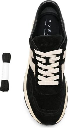 Hogan Panelled Suede Sneakers - Blue