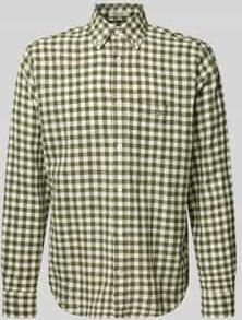 GANT Regular Fit Leinenhemd mit Baumwoll-Anteil Modell GINGHAM
