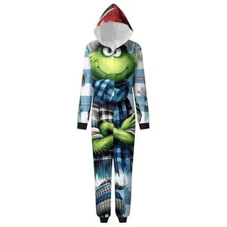 Generic Le Grinch Pyjama Noel Famille De Grinch Femme Garcon Coton Noël Deguisement Ensemble Pull Ensembles The Chaud Et Doux Bebe Assorti Adulte Homme Hiver 