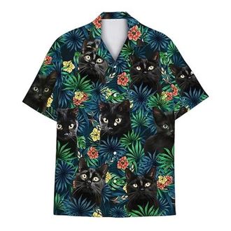 Keephen TangoDS Nouveaut&eacute; Cool Impression 3D Hawaiian Chemise pour Femmes Hommes Col Revers Manches Courtes Boutonn&eacute;e Chemises F&ecirc;te Aloha Chemises