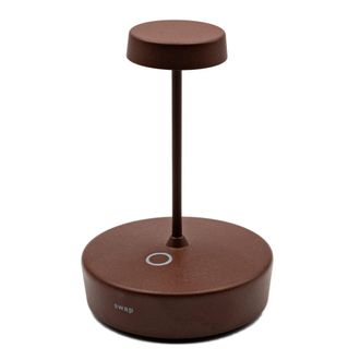 Zafferano Swap Mini Lampe, Wiederaufladbare und Kabellose Tischlampe mit Touch Control, Geeignet f&uuml;r den Innen- und Au&szlig;enbereich, Dimmer, 2700 K, H&ouml;he 14,8 cm, 