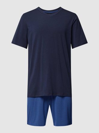 Schiesser Pyjama in Two-Tone-Machart