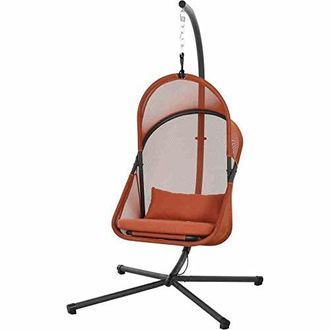 Siena Garden YOBAYA H&auml;ngesessel Relaxed Red Stahl,Textilbezug Relaxed Red