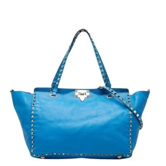 Valentino Pre-owned Sac bandouli&egrave;re 2-en-1 en cuir Rockstuds - Femme - Pre-owned - Bleu - Taille: ONE Size