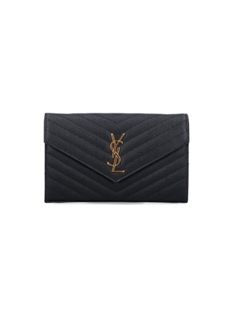 Saint Laurent Cassandre Pouch With Chain