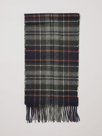 Barbour Schal mit Tartanmuster aus Woll-Kaschmir-Mischung mit Fransen