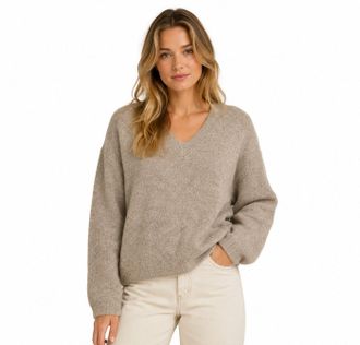 Vila V-Ausschnitt-Pullover VIMARLEY L/S V-NECK KNIT PULLOVER