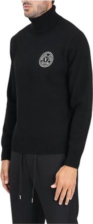 Versace Jeans Couture Homme, Pulls, Noir, Taille: XL Maglia Collo Alto Logo