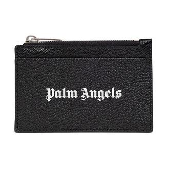 Palm Angels Kartenhalter mit Logo - - Accessories - Herren - Schwarzk - ONE SIZE