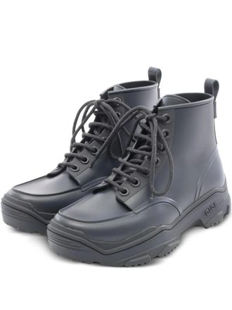 Dior bottines &agrave; lacets - Noir