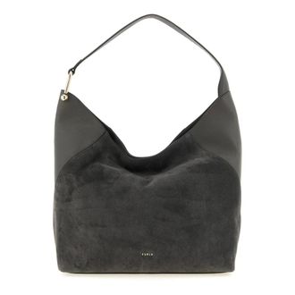 Furla Femme, Sacs, Gris, Taille: ONE Size Lara Large Shoulder Bag