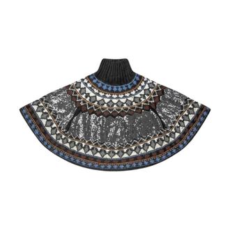 Munthe Verst Poncho - - Jackets - Damen - Schwarzk - M