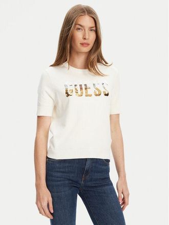 Guess Pullover W5YR25 Z2NQ2 &Eacute;cru Regular Fit