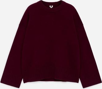 Arket Oversize-Pullover Aus Reinem Kaschmir -Rot